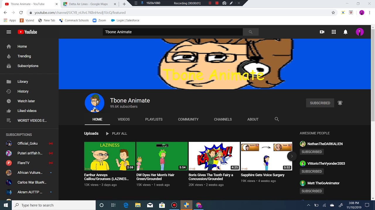 Less Than 400 Subs And Then Tbone Animate Will Reach 100K Subs ...