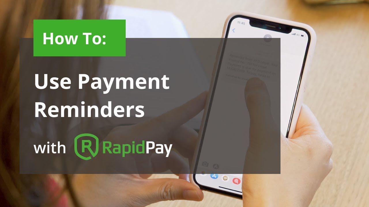 How to use RapidPay Payment Reminders - YouTube