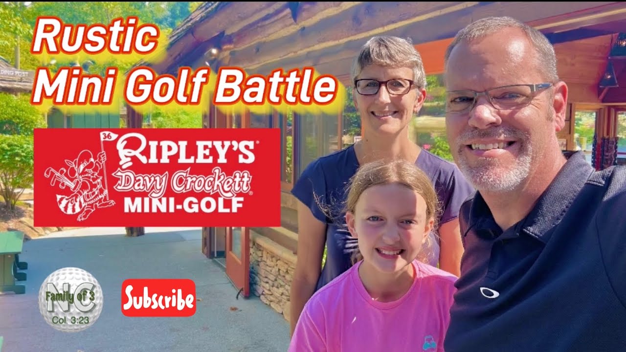 Rustic Mini Golf ⛳️ in Smoky Mountains! 🏔️ CLOSE Match on a MUST see ...