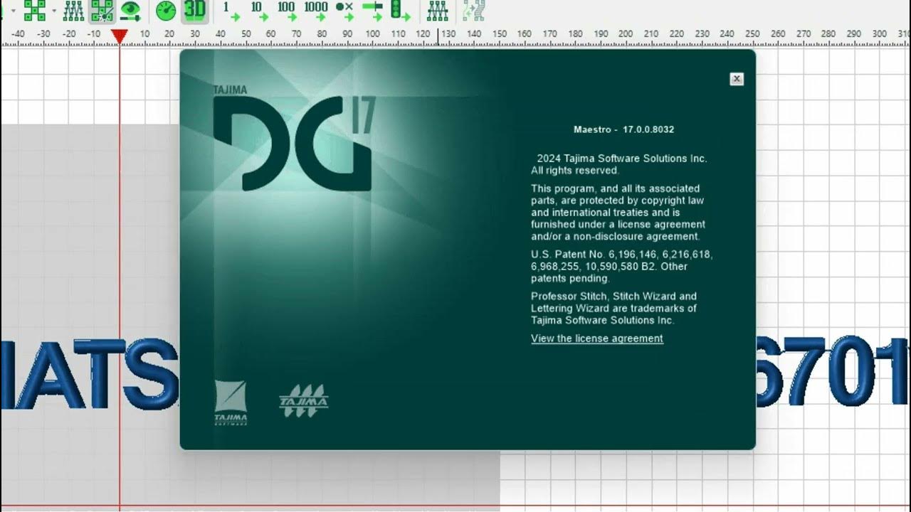 TAJIMA DG17 CURRENT RELEASE 17.0.0.8032 Maestro - YouTube
