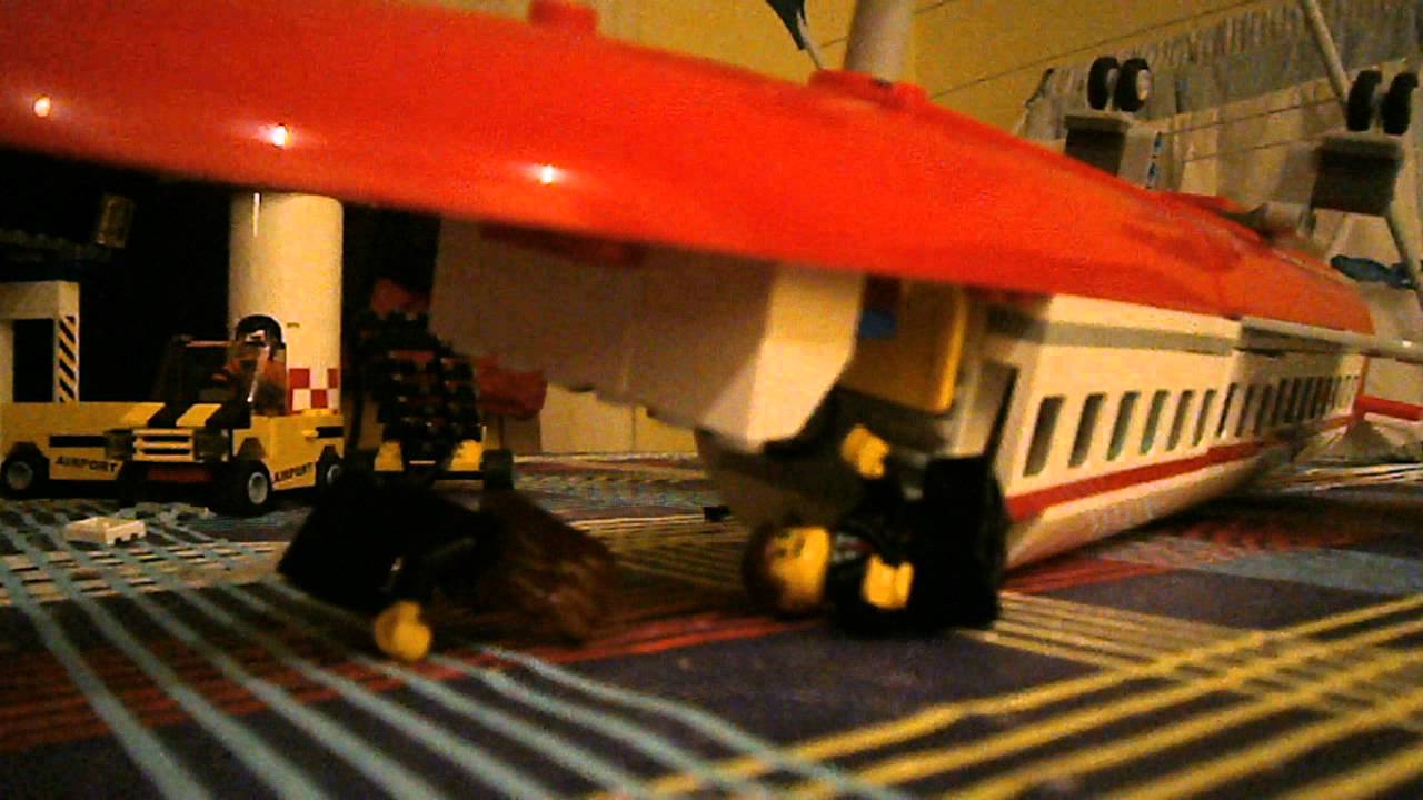 lego plane crash 1 - YouTube