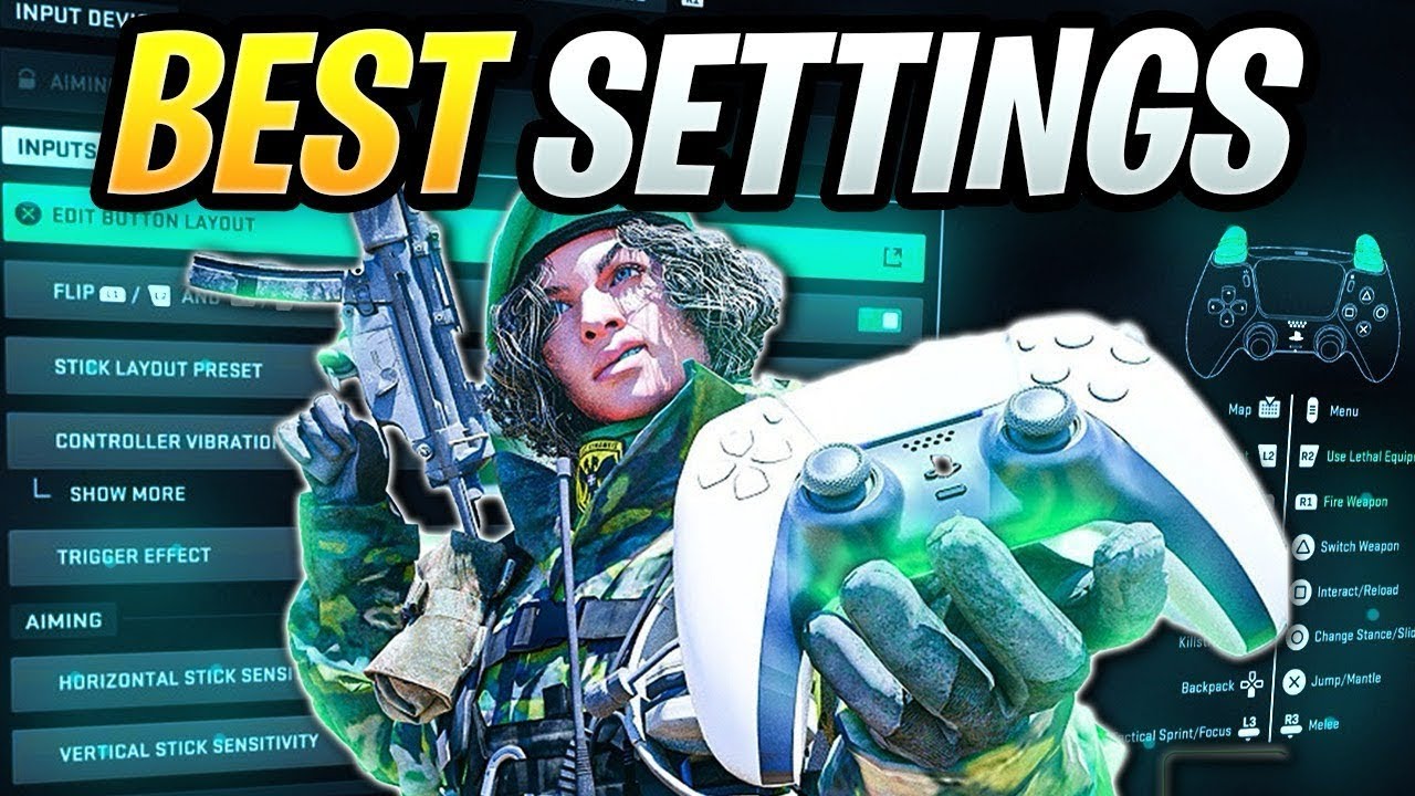 BEST PS5 Controller Settings For Warzone 3🎯 (Rebirth Island) - YouTube