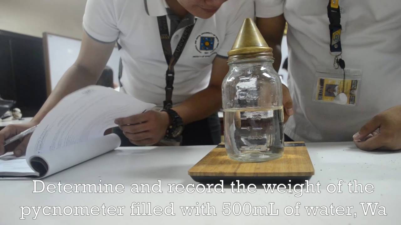 Soil Mechanics Lab - Specific Gravity of Soil - YouTube