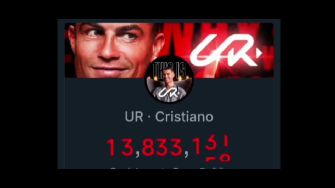 UR Cristiano YouTube Channel live subscriber count / ur cristiano ...