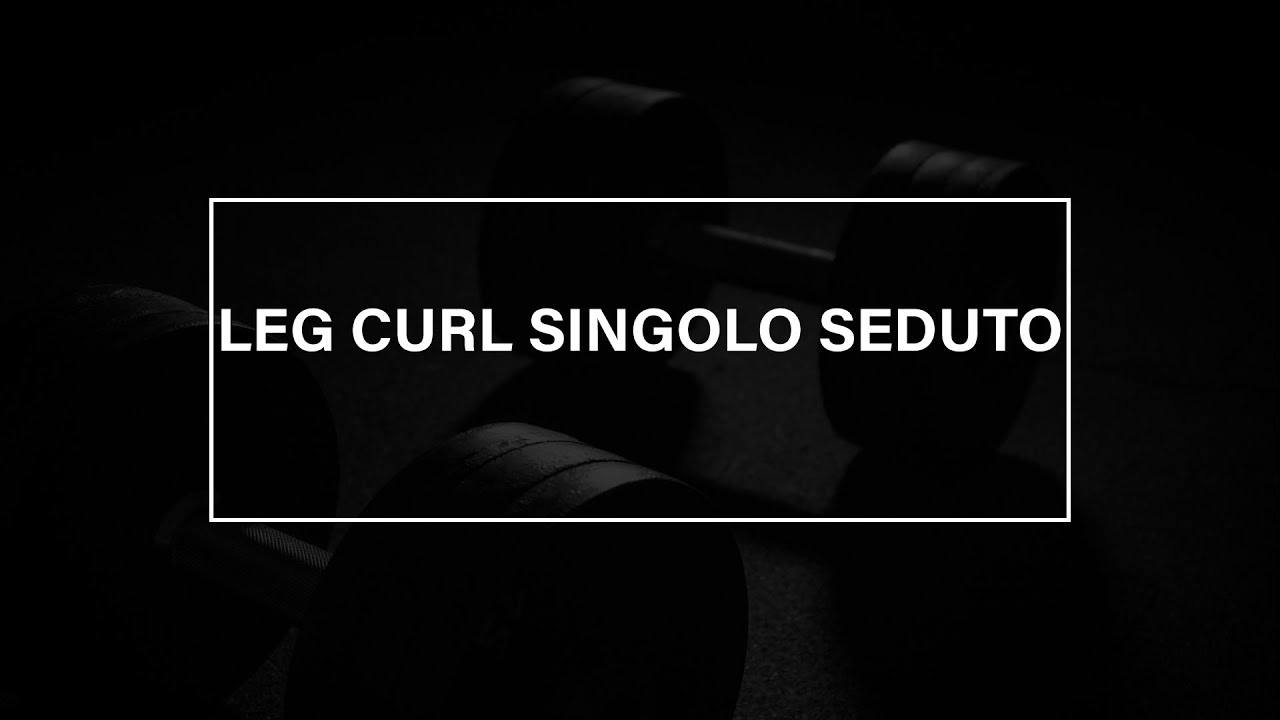 Esercizi con Elastico - Leg Curl Seduto Singolo Femorali - YouTube