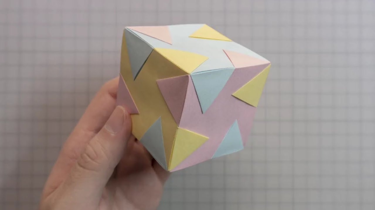 Origami Paper Puzzle Box no glue || ORIGAMI TUTORIAL - YouTube