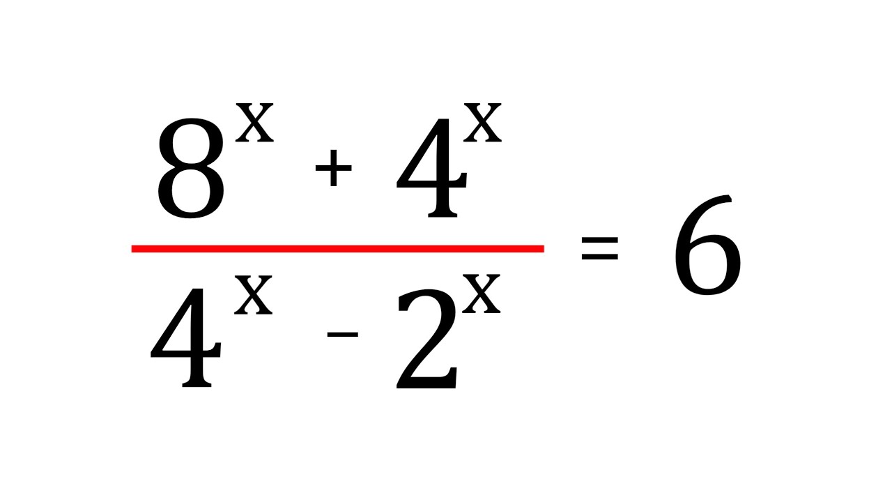 A Nice Algebra Exponential problem | Logarithmic approach - YouTube