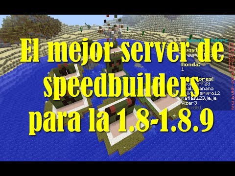 el mejor server de speed builders minecraft 1.8-1.8.9 - YouTube