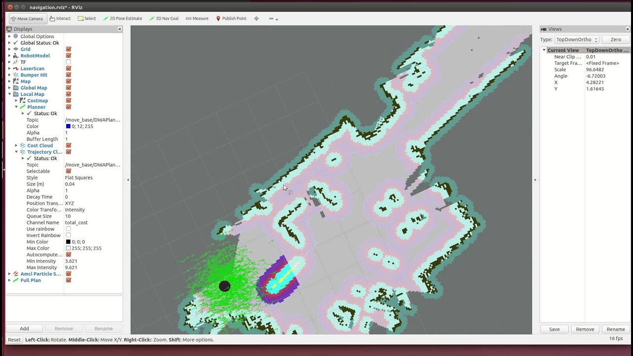 ROS TurtleBot2 autonomous navigation to specific pose - YouTube
