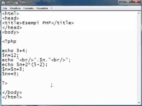 PHP pratico e facile, le variabili numeriche, interi, decimali e booleane - YouTube