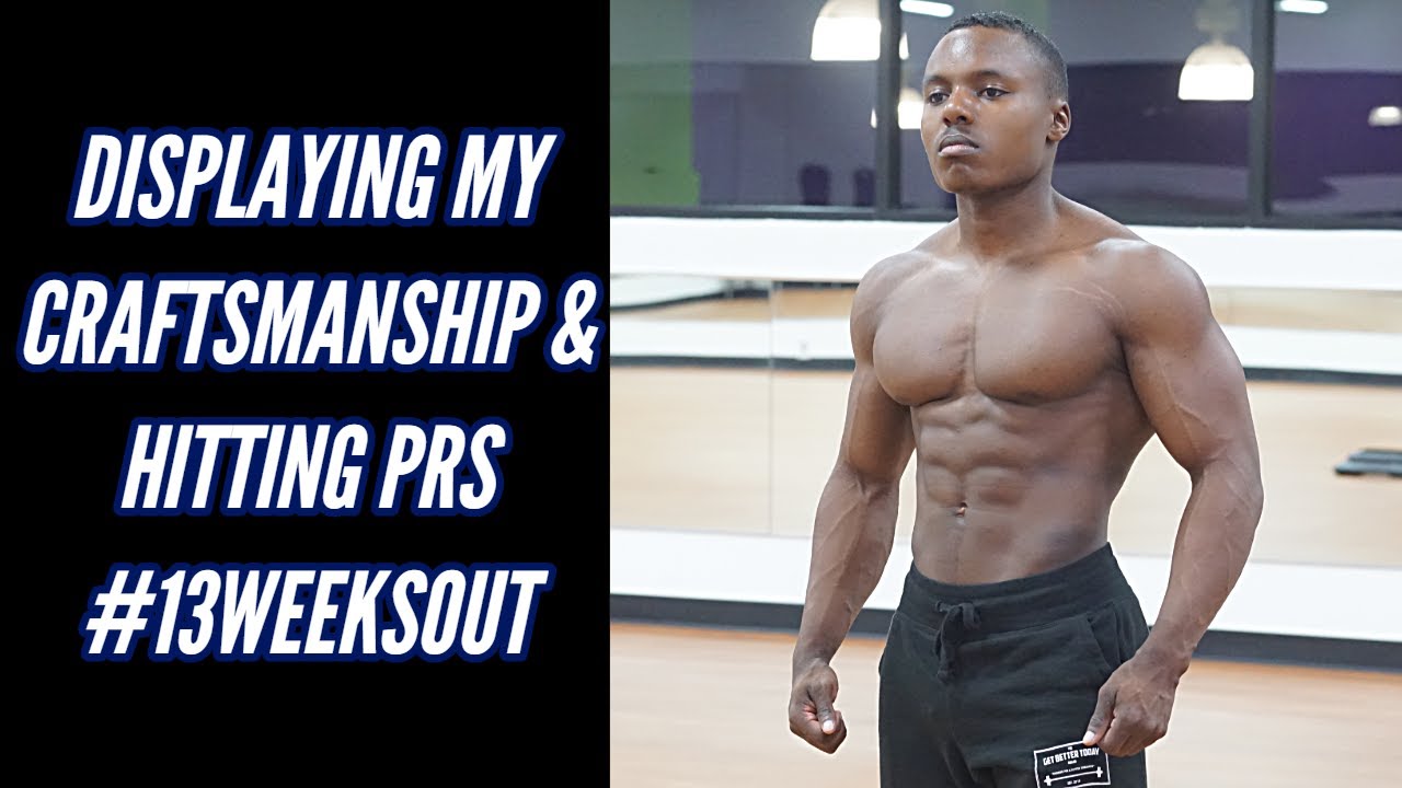 Physique Update | Tertiary Day Breakdown | SBD PRs | 13 Weeks Out - YouTube