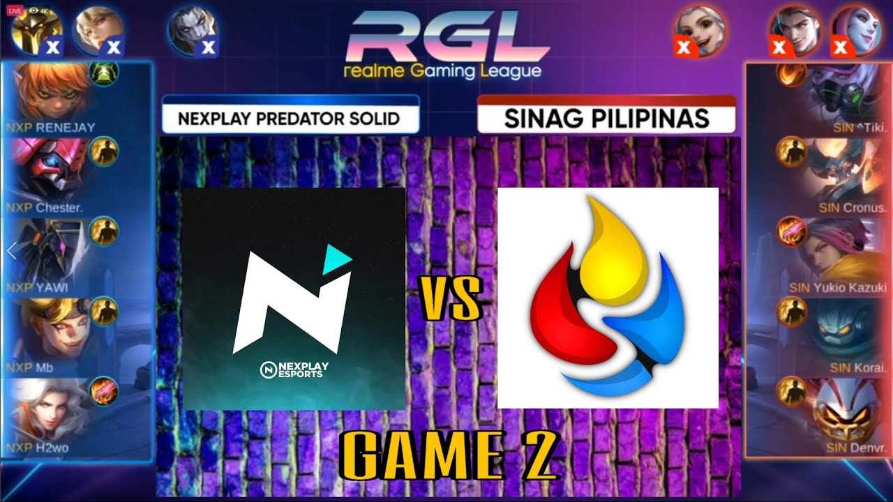 [Game 2] Nexplay Predator vs Sinag Pilipinas | Realme Gaming League ...