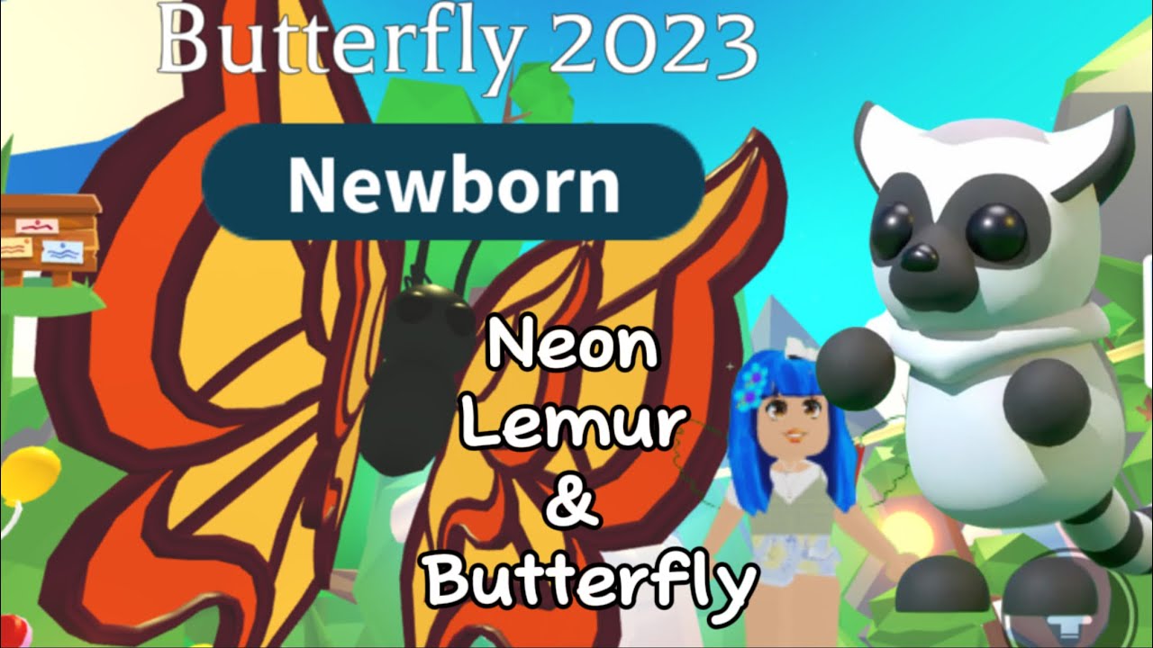 New Lemur Giveaway and Making Neon butterfly & Lemur in Adopt Me Roblox ...