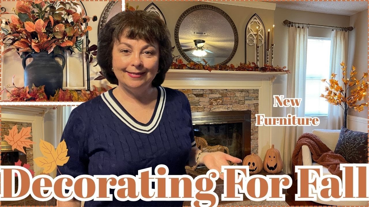 DECORATING FOR FALL | FALL MANTEL DECORATING IDEAS | NEW FURNITURE ...