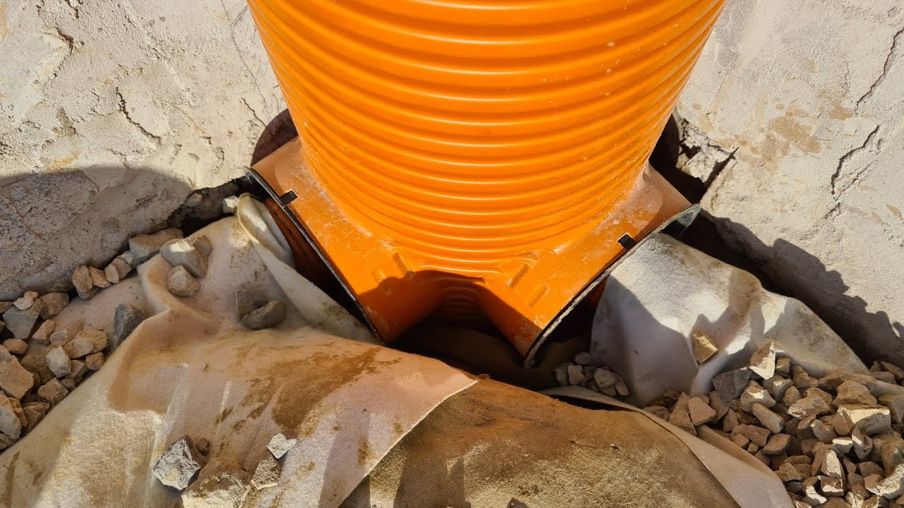 Opti-control Sammelschacht einbauen für Drän-Rohre / Drainagerohre ...