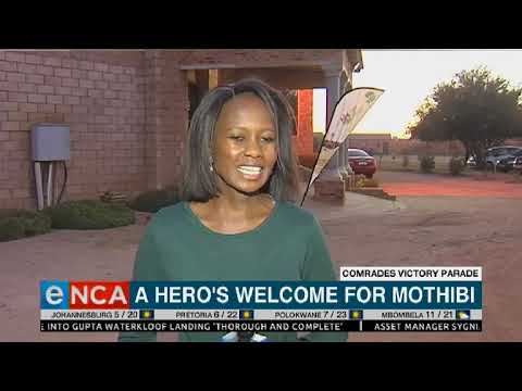 Comrades Marathon winner Edward Mothibi continues celebrations - YouTube