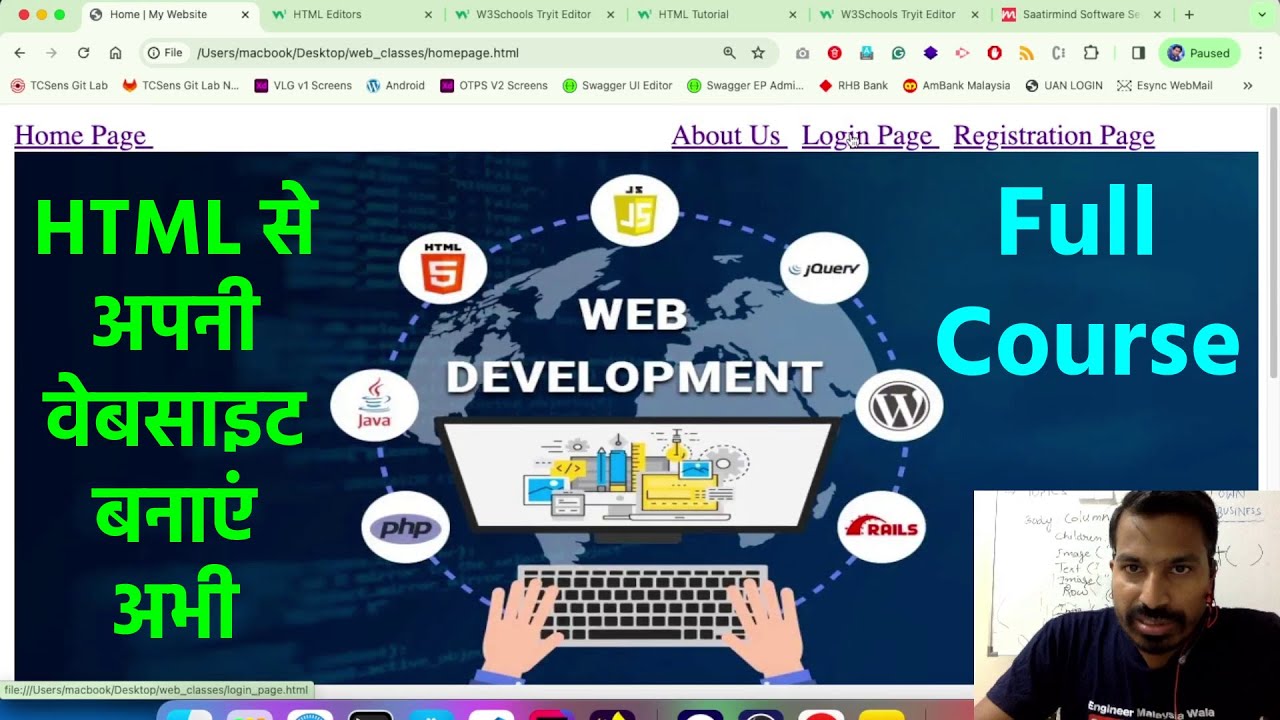 Complete HTML Course with Live Project | Beginner/Fresher Website ...