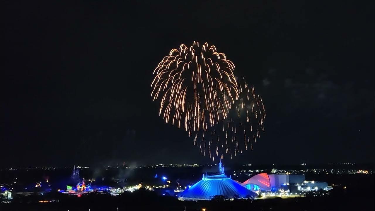 Happily Ever After Fireworks from the roof of Disney's Contemporary Resort! 01/03/2024 - YouTube
