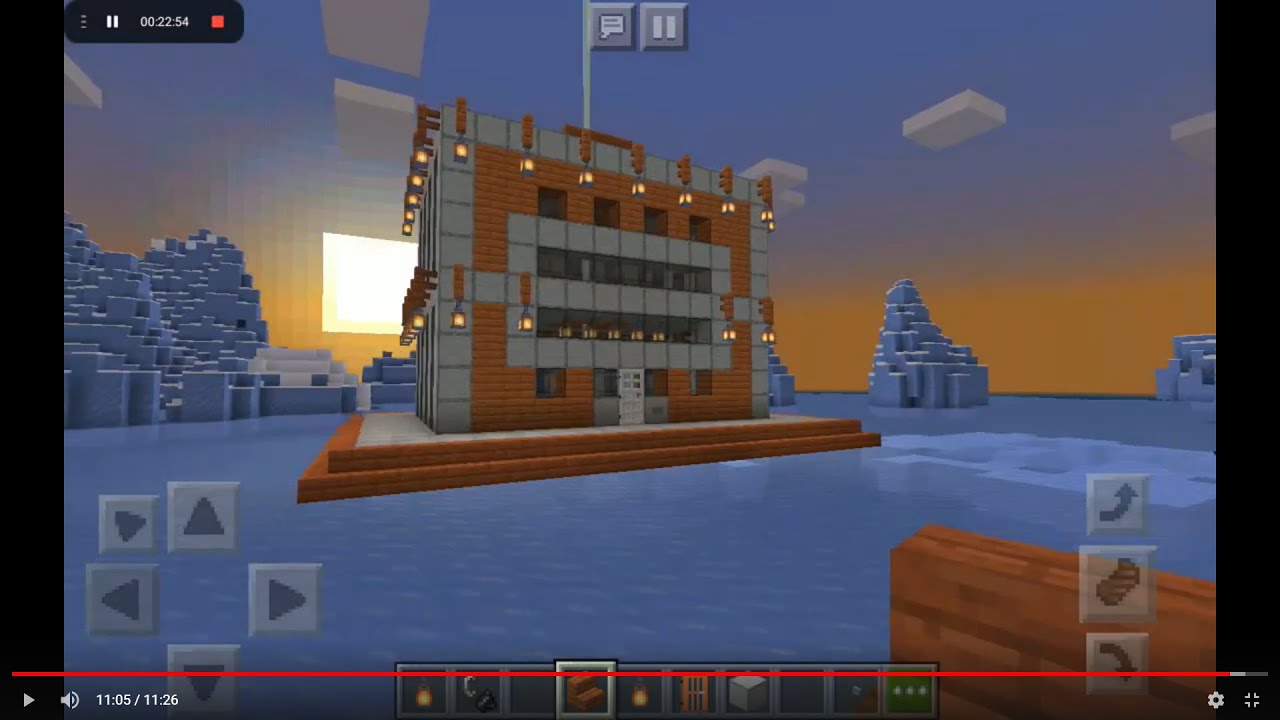 How to make a house on ice in Minecraft | Tutorial | Minecraft #1 - YouTube