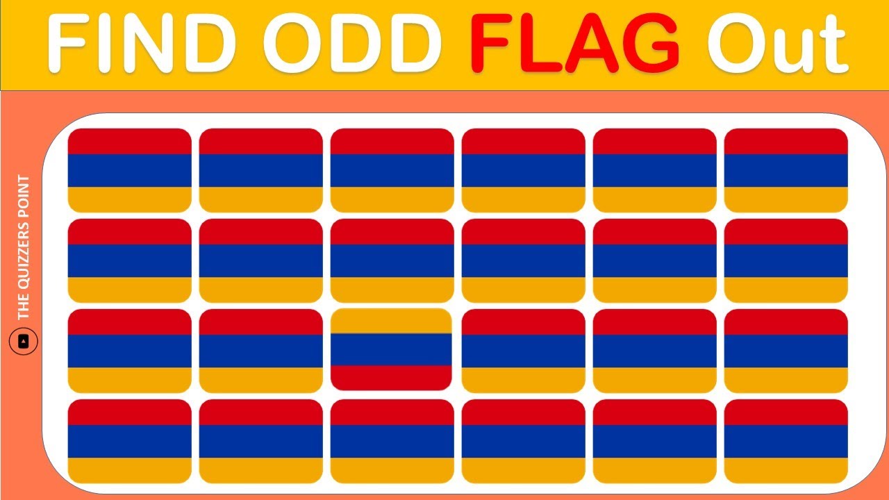 SPOT THE ODD ONE OUT FLAGS EDITION| The Quizzers Point - YouTube