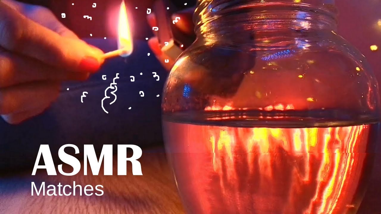 ASMR Striking lots of Wooden Matches - YouTube