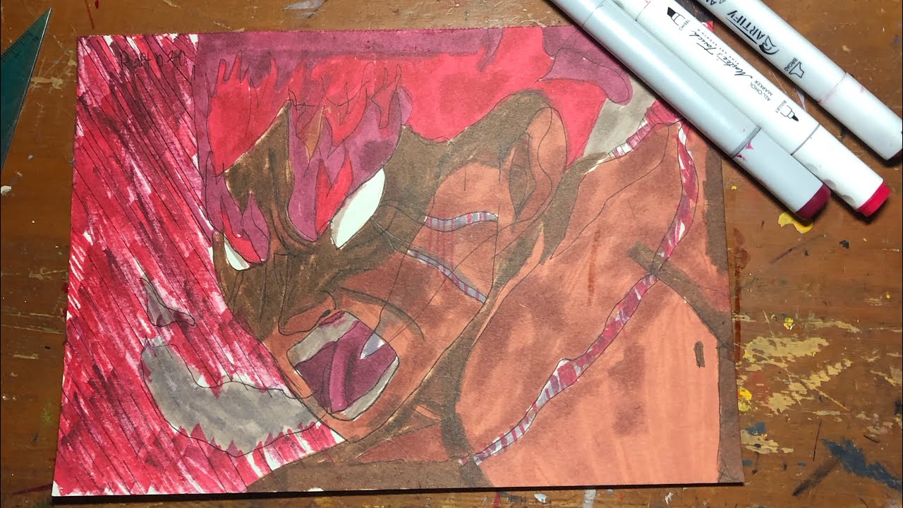 FULL DRAWING| Might Guy 8 gates🔥🔥 - YouTube