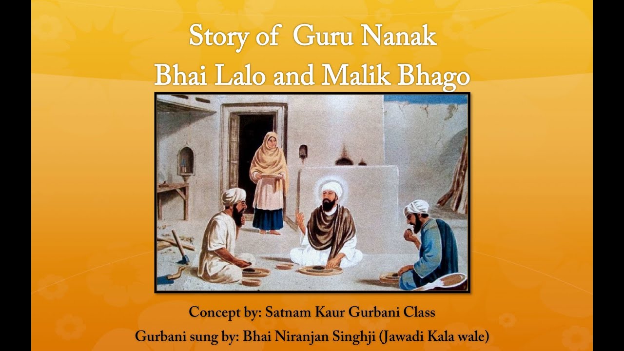 Guru Nanak Dev Ji - Story of Bhai Lalo and Malik Bhago - YouTube