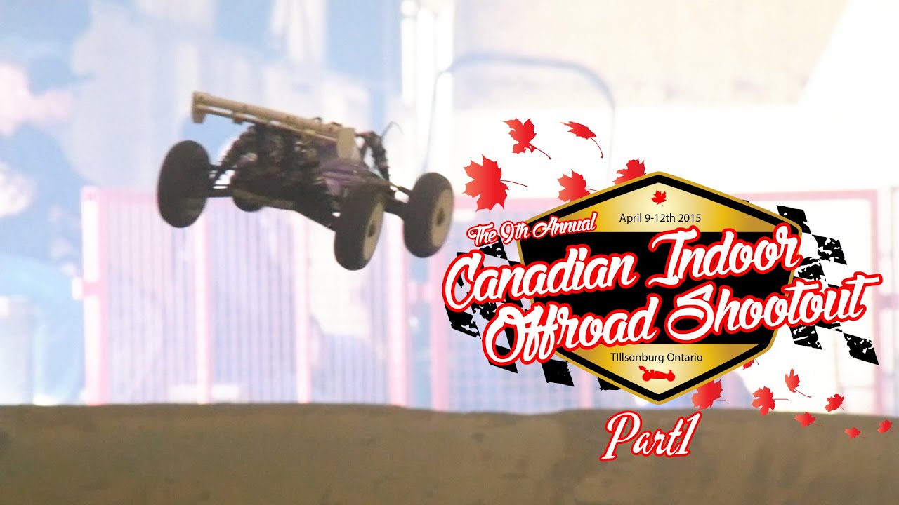 CANADIAN INDOOR OFFROAD SHOOTOUT 1/8 RC RACING PART 1 - YouTube