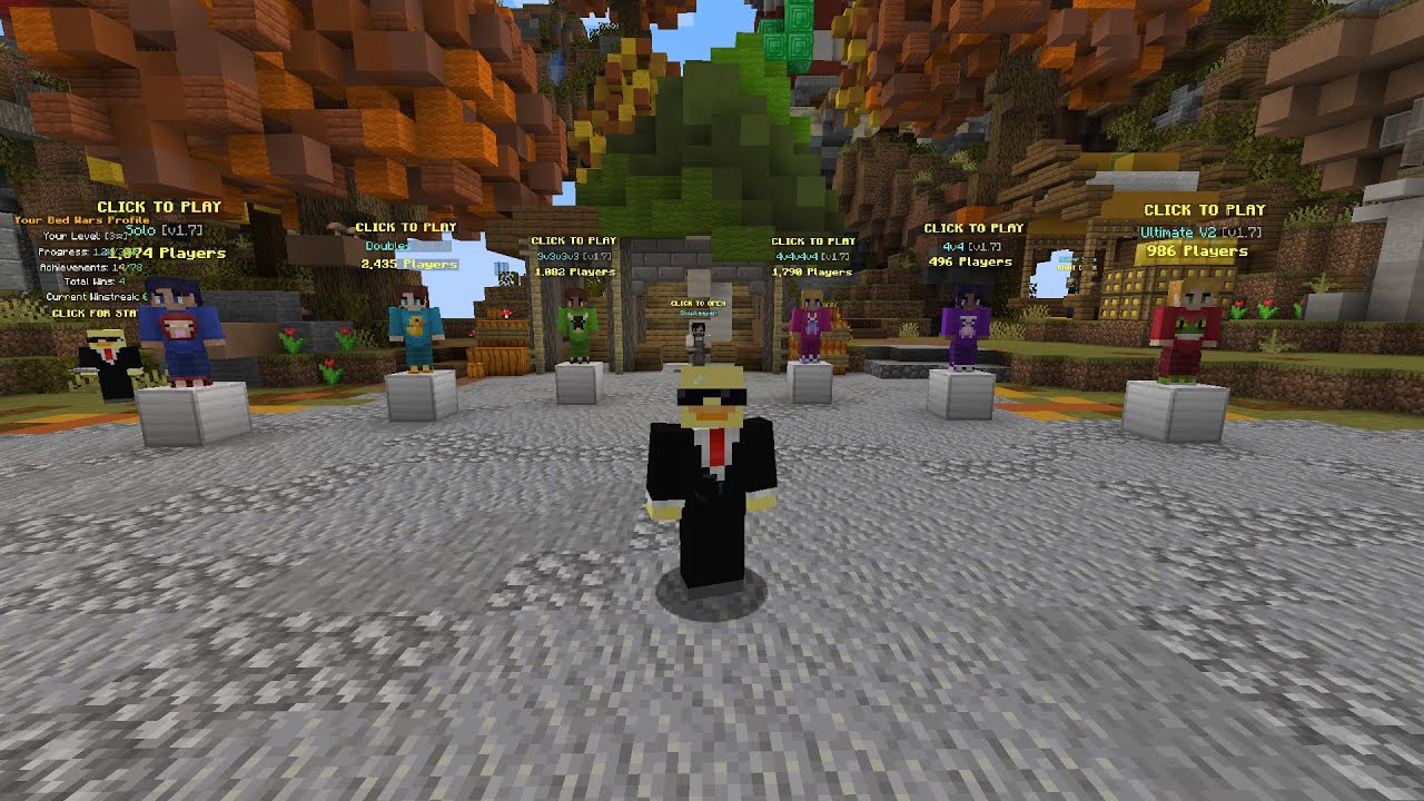 Minecraft Hypixel Bedwars - YouTube