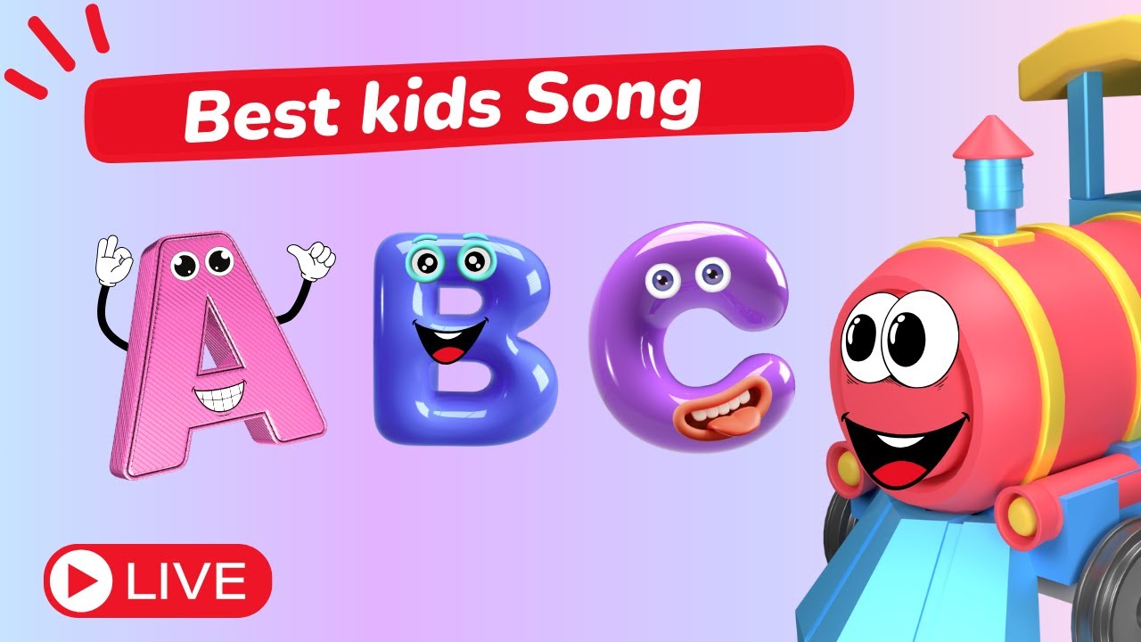 ABC Fun Learning songs | ABC - 123 - colors and more+ | kids songs Live ...