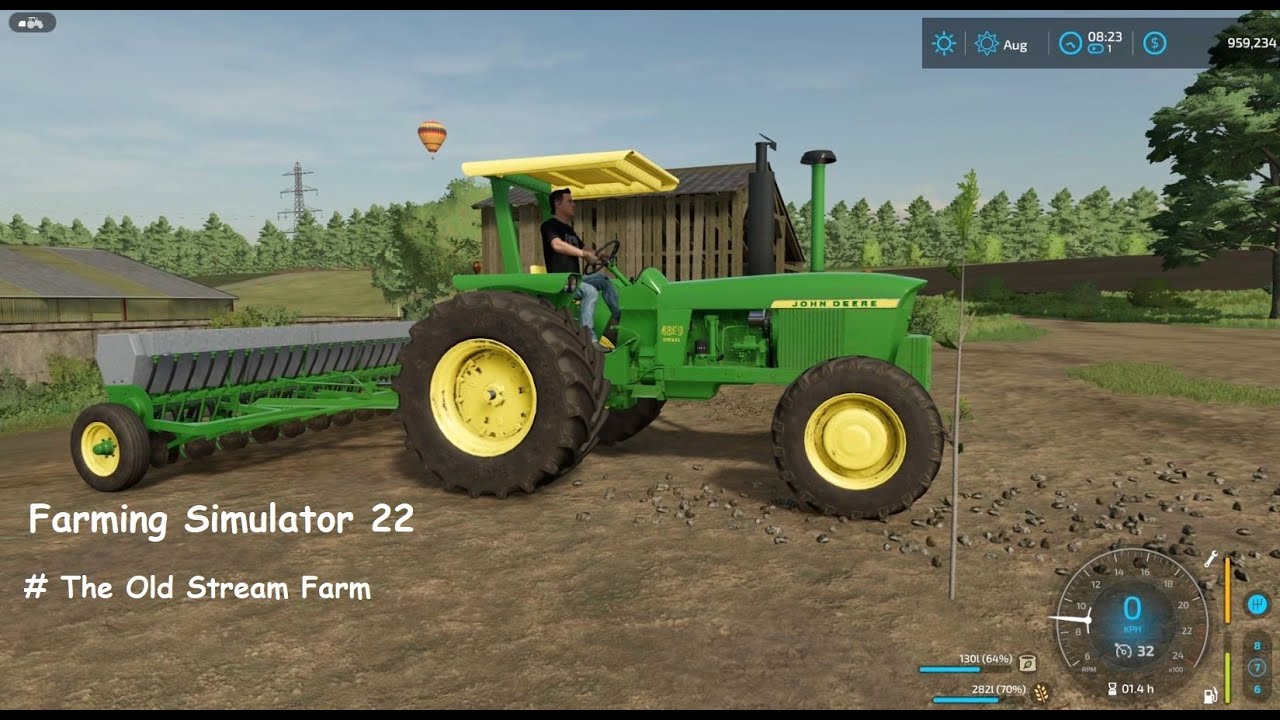 Drilling Some Canola in New Field || FS 22 || - YouTube