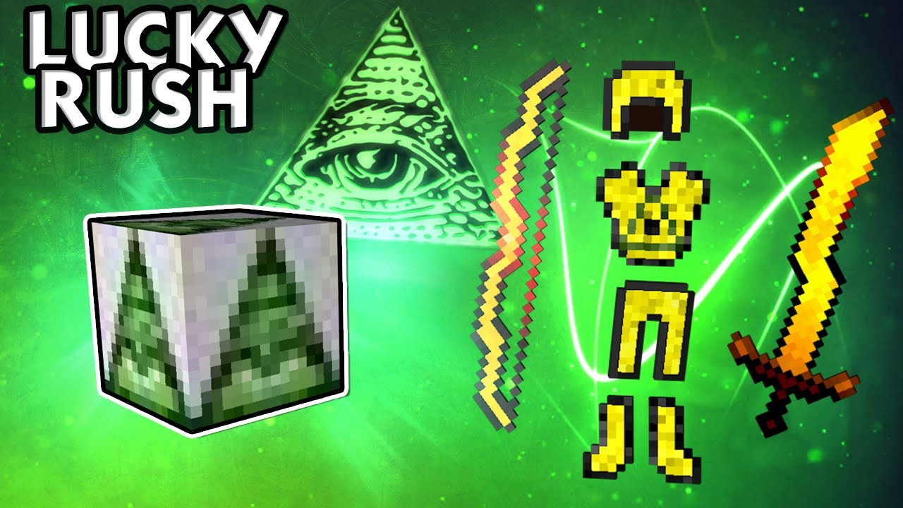 ILLUMINATI BLOCK | Minecraft LUCKY RUSH | baastiZockt - YouTube