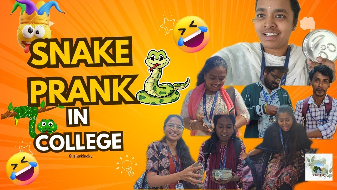 Snake prank in college 😂 || funny video ||@Sai_Sushma. - YouTube