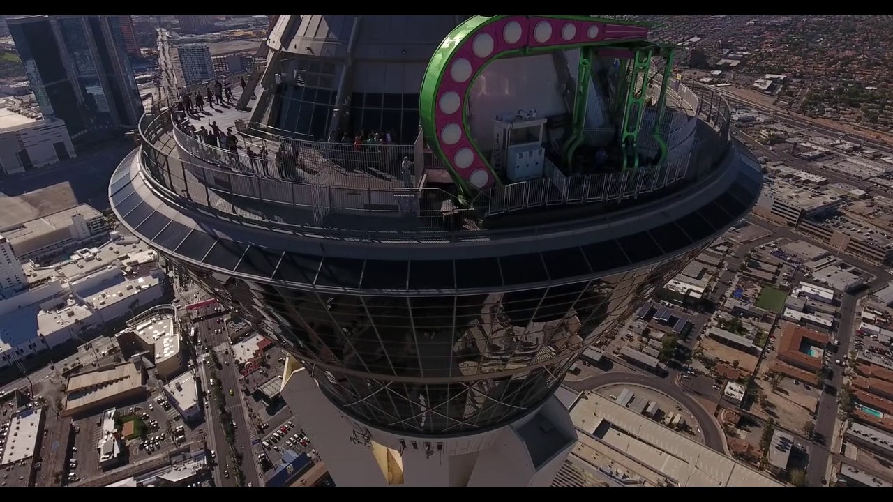 Stratosphere Las Vegas drone view - YouTube