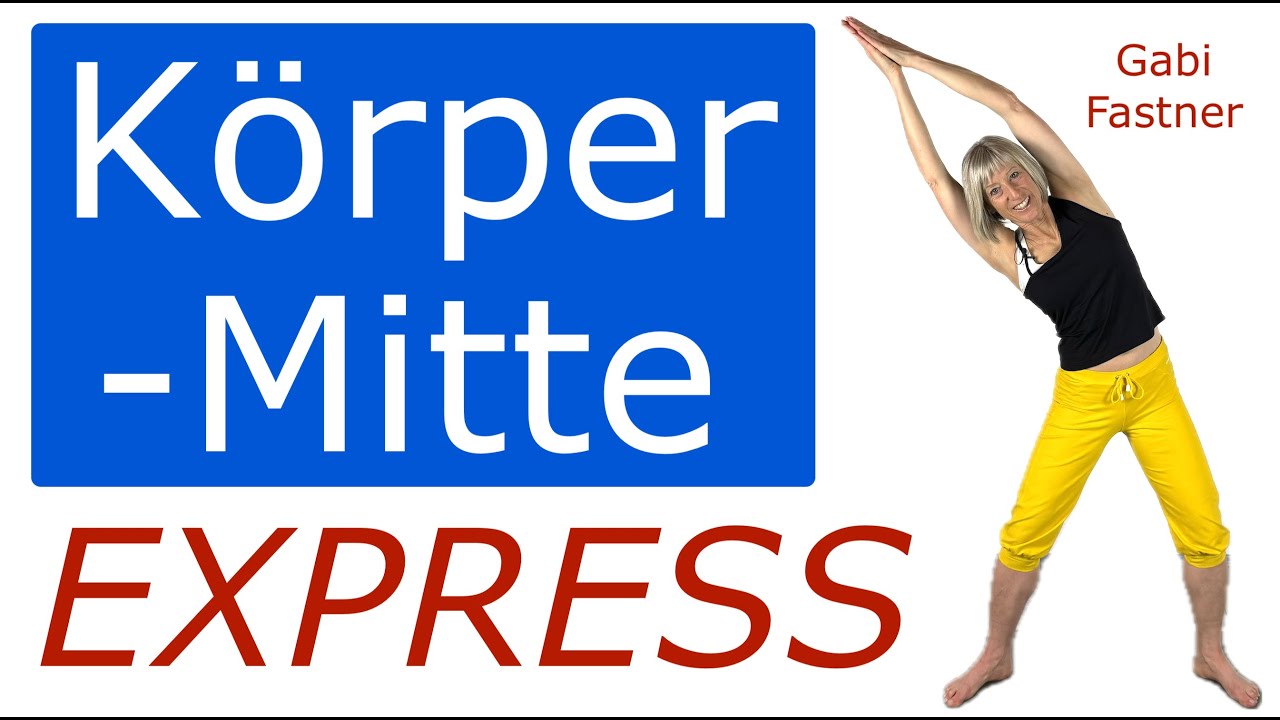 ⏳ 17 min. Körpermitte Express, flacher Bauch & geformte Taille in ...