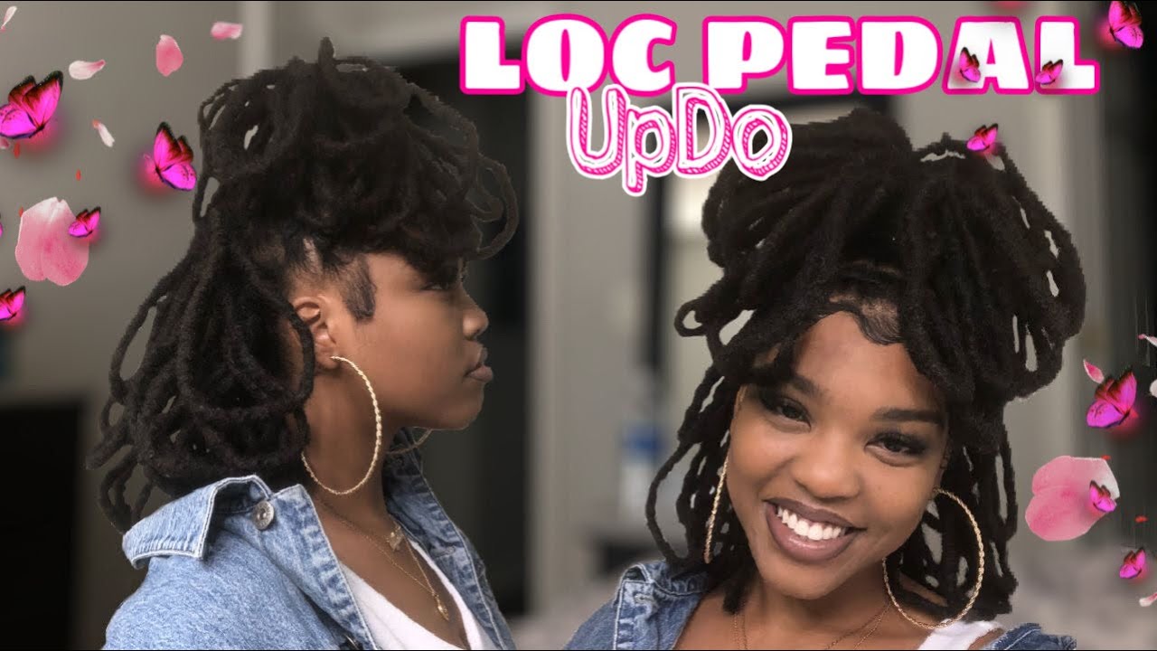LOC STYLES w/ NO RETWIST💕| LOC PEDAL UPDO | Detailed tutorial - YouTube