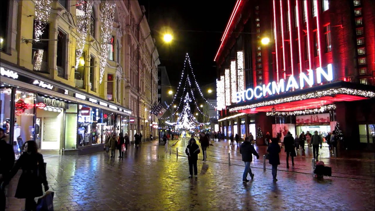 Helsinki Christmas Lights Tour, December 2013 - Finland - YouTube