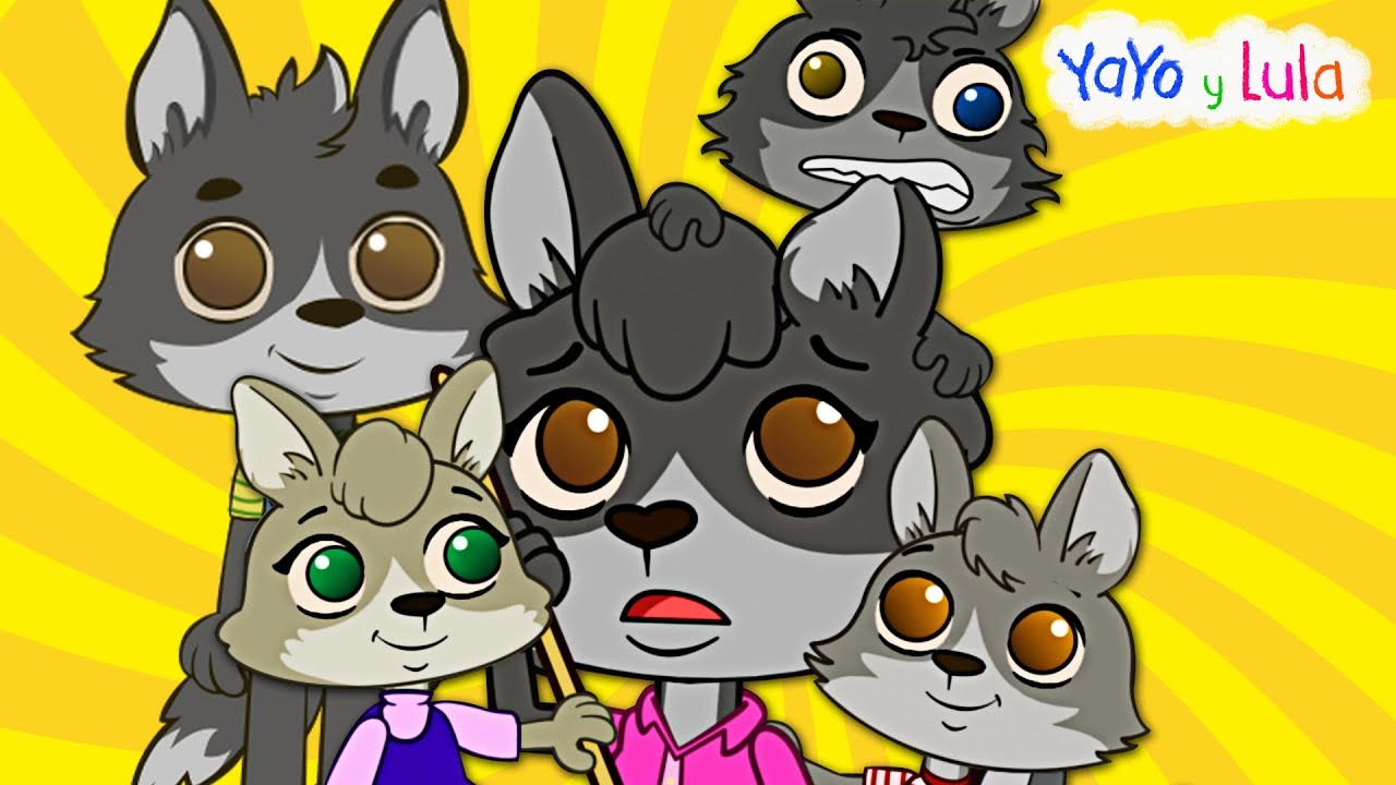 Cinco Lobitos Canciones Infantiles en Español y Diversión para Niños ...