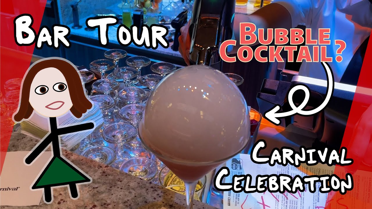 Checking out all the *new!* bars on Carnival Celebration - YouTube