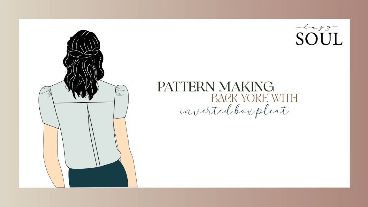 how to make pattern with Gathers on back yoke #patternmaking #sewing ...