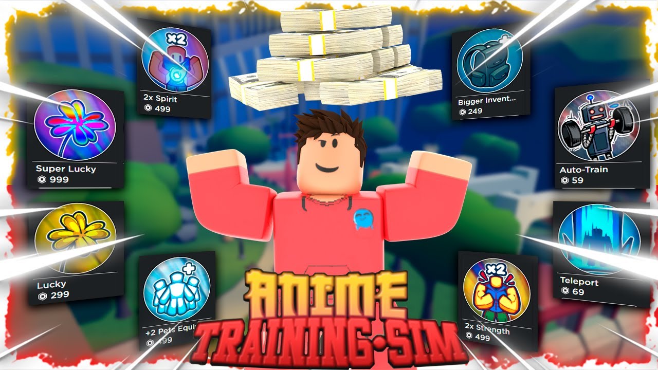 PRIMERA VEZ Y COMPRO TODO EN ANIME TRAINING SIMULATOR - YouTube