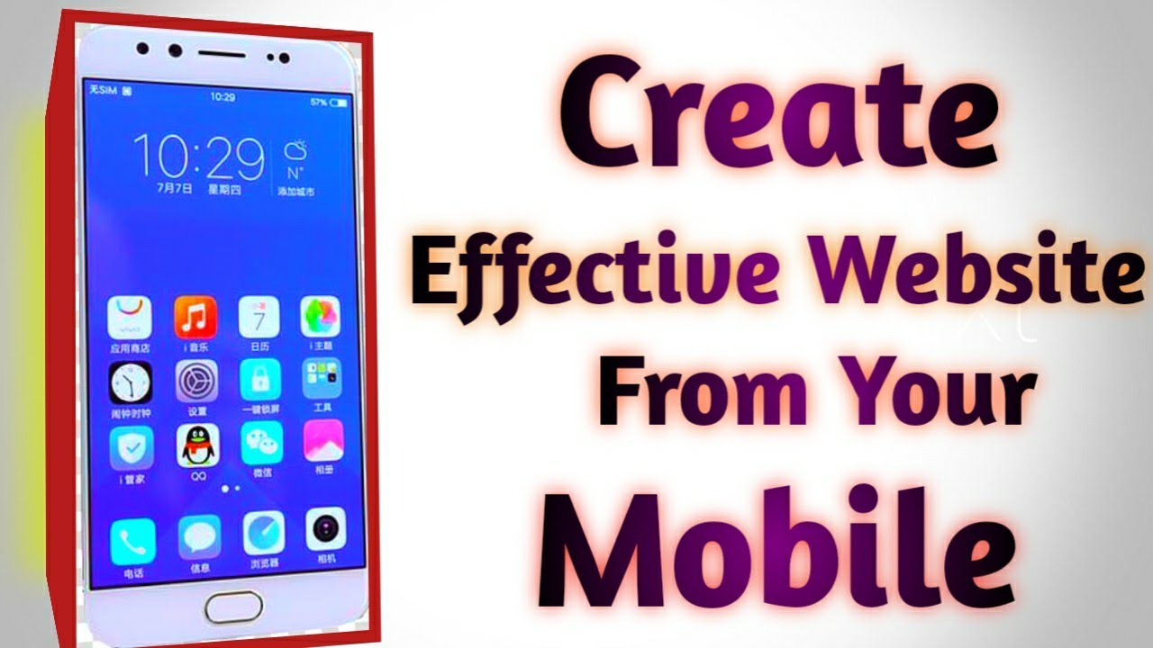 How to Create Effective Website From your Mobile - Step by Step ...