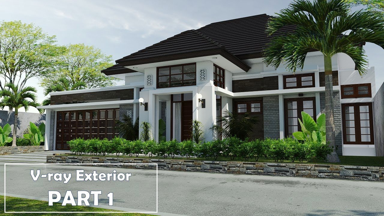 Sketchup Vray Exterior Sketchup Render Tutorial Youtube