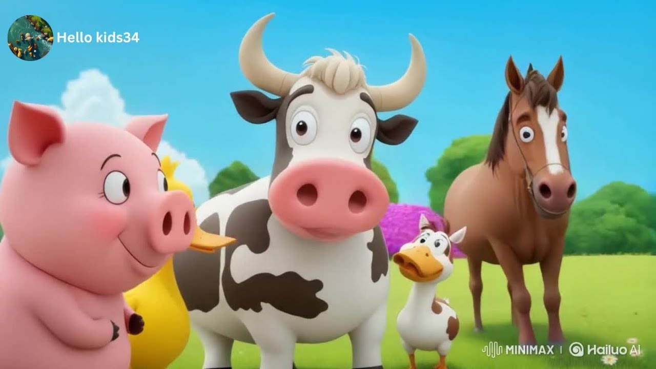 cow Songs for kids|| Moo Moo the Happy Cow! 🎵🐄||rymes for kids - YouTube