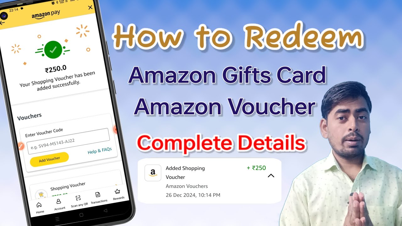 amazon gift card redeem || how to add amazon gift card || amazon pay ...