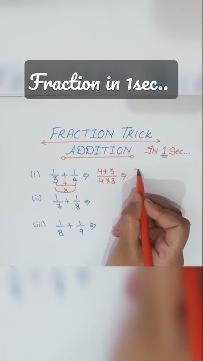 Fraction short trick||Fraction addition easy tricks||Fraction in 1 sec..#shorts@magical math ...