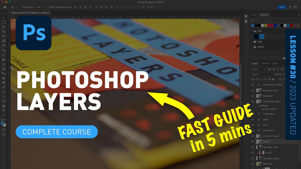 Layers - Explained & Demonstrated [Photoshop Tutorial for Beginners ...