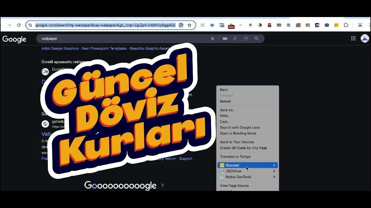 Günceel Chrome Plugin - YouTube