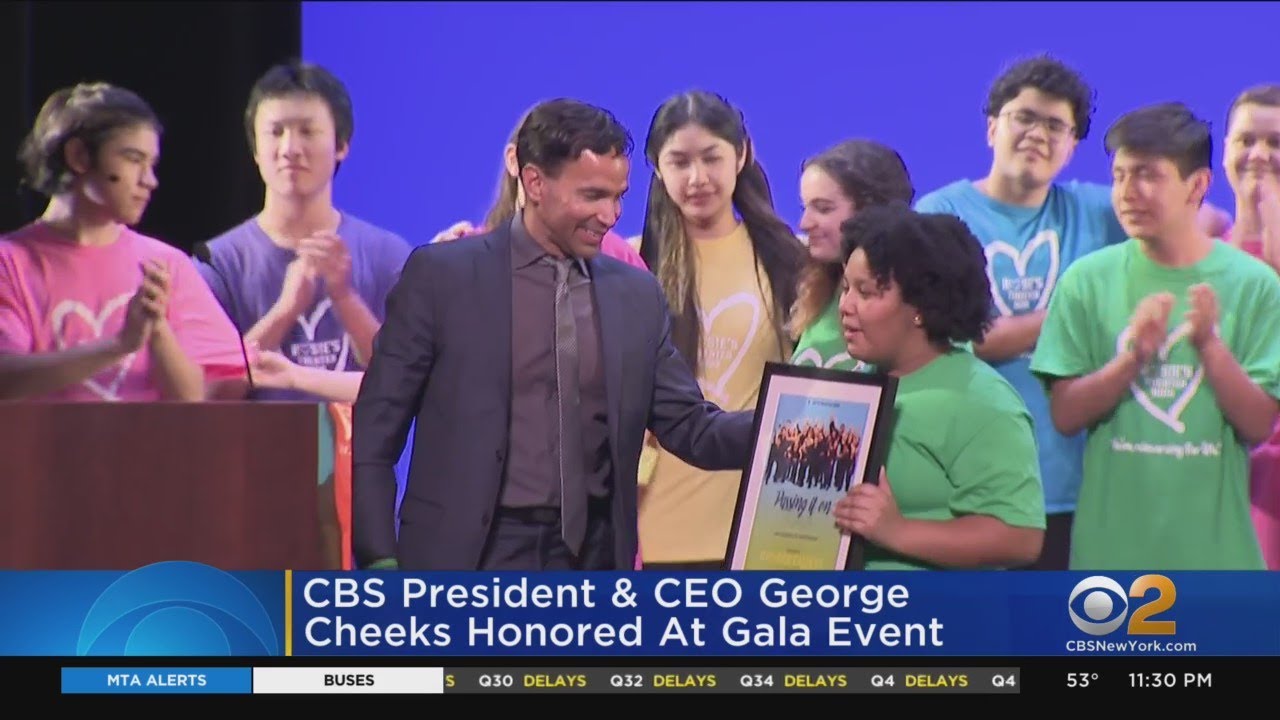 CBS President and CEO George Cheeks honored at gala event - YouTube