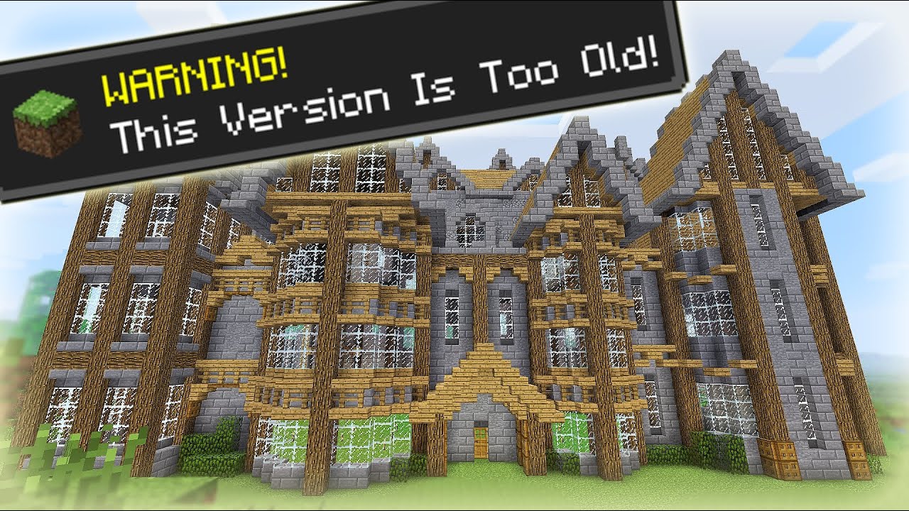 Building a MEGA BASE In Old Minecraft - YouTube